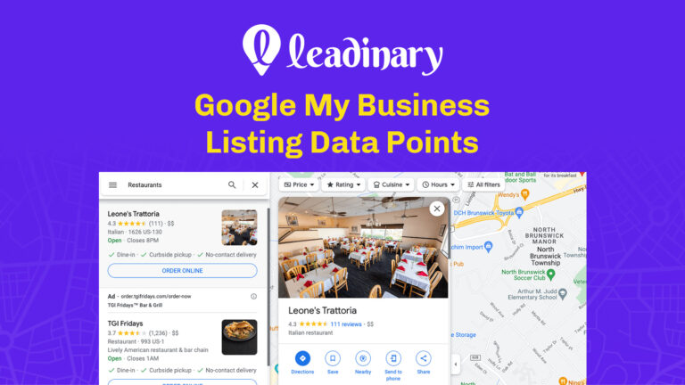 Google My Business Listing Data Points - Leadinary